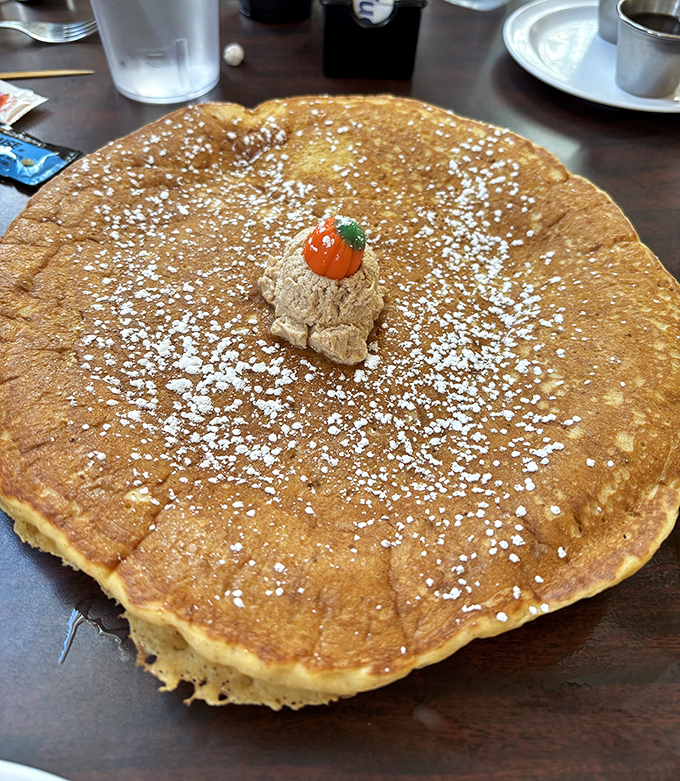 This pancake is so perfectly golden and fluffy it deserves its own currency &ndash; complete with a dollop of butter and powdered sugar snowfall.