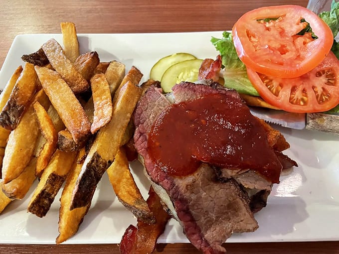 This pastrami burger doesn't just satisfy hunger &ndash; it creates the kind of food memory that has you planning your next visit before finishing.