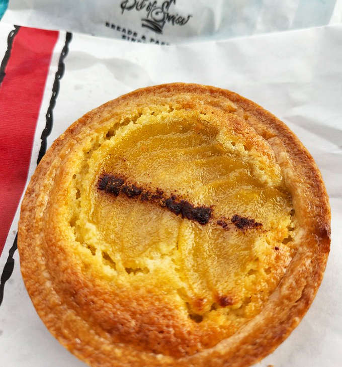 This pear tart doesn't just taste like autumn &ndash; it looks like an artist's tribute to the season, with fruit slices arranged in a pattern worthy of gallery walls.