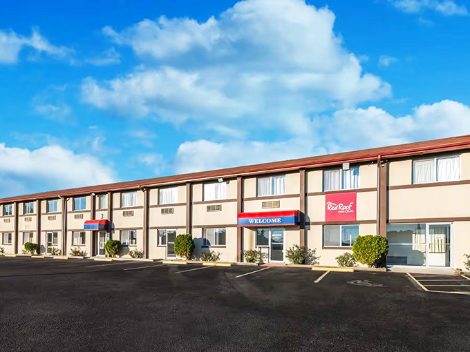 The Red Roof Inn offers road-weary travelers a comfortable place to rest before continuing their Wapakoneta adventures.