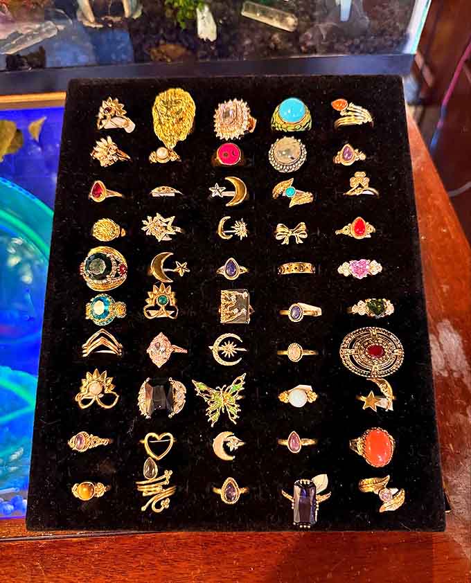 These rings hold more stories than a season of soap operas, each one waiting to add its history to yours.