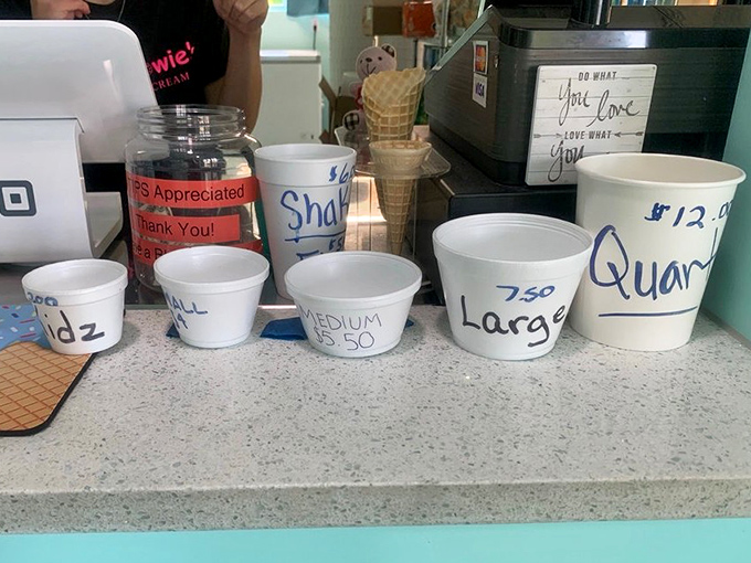 Size matters at Happy Howie's&mdash;from kid-friendly portions to "I'm having a day" quarts that solve any problem.