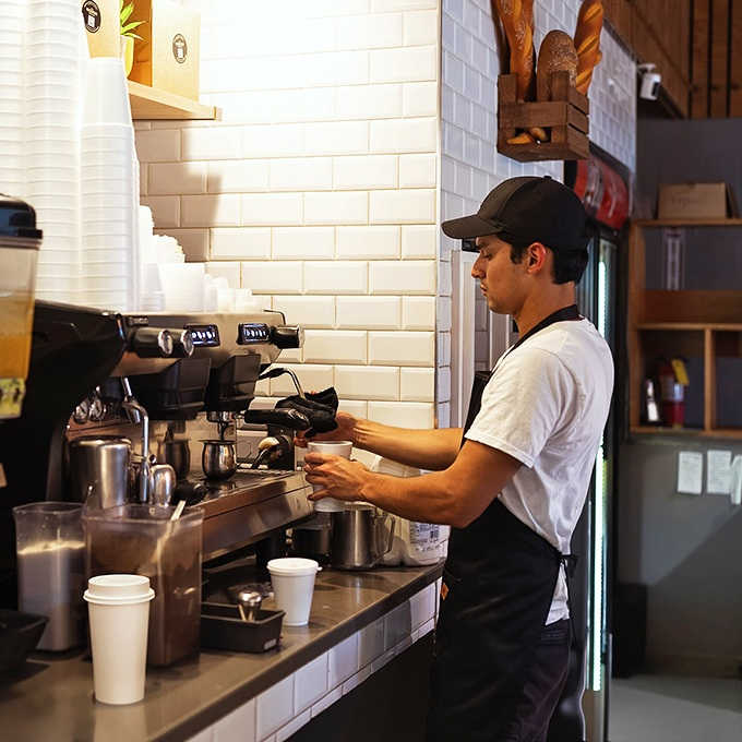 Staff: Crafting perfection one cup at a time, the baristas treat each coffee order as an opportunity to share a piece of Colombian culture.