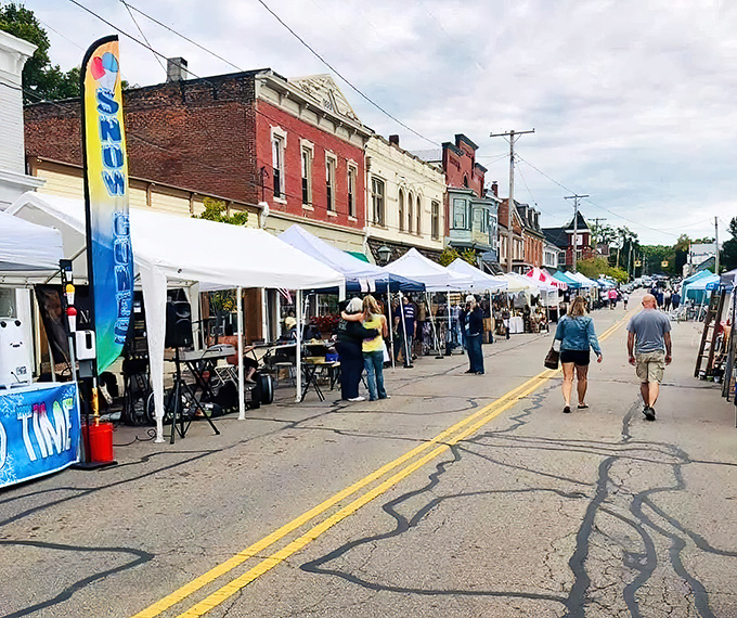 Festival season transforms Main Street into a shopper's paradise. Your credit card just whispered "help me."