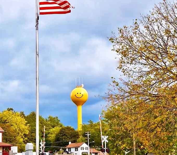 Technical equipment crowns the tower's head, a reminder that this beloved landmark still serves a vital practical purpose.