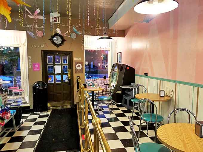 The cafe's seating area invites lingering conversations &ndash; these aren't just tables and chairs, they're the setting for countless memories in the making.