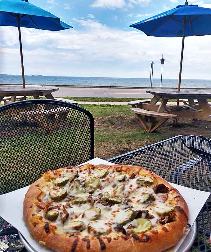 Lakeside dining doesn't get better than this &ndash; those picnic tables aren't just seats, they're front-row tickets to nature's best water views.