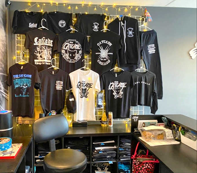 Rock-concert inspired merchandise displays Catcade's unique branding &ndash; these shirts do double duty as cool souvenirs and support for the ongoing rescue mission.