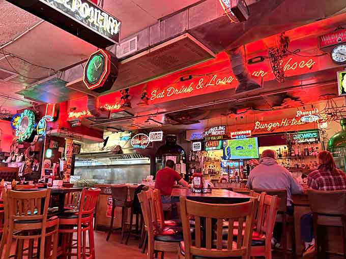 Every seat in this place offers a view of vintage Americana that makes your meal taste even better somehow.