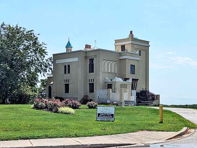Villa Kathrine stands as Quincy's architectural wild card &ndash; a Mediterranean fantasy mansion overlooking the Mississippi that seems transported from another continent entirely.