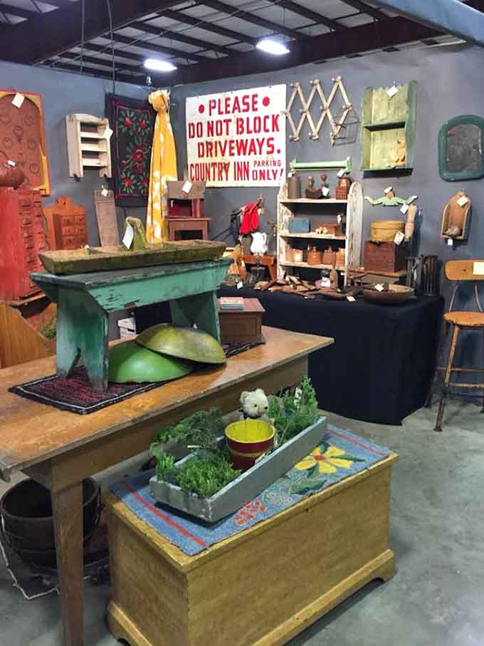 This corner looks like your cool aunt's attic exploded in the best possible way, with treasures everywhere you look.