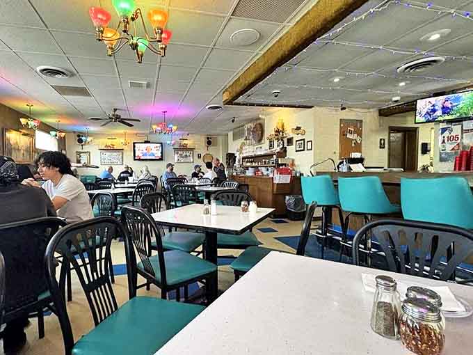 The restaurant's unpretentious charm creates a welcoming atmosphere where families have gathered for special occasions since the Great Depression.