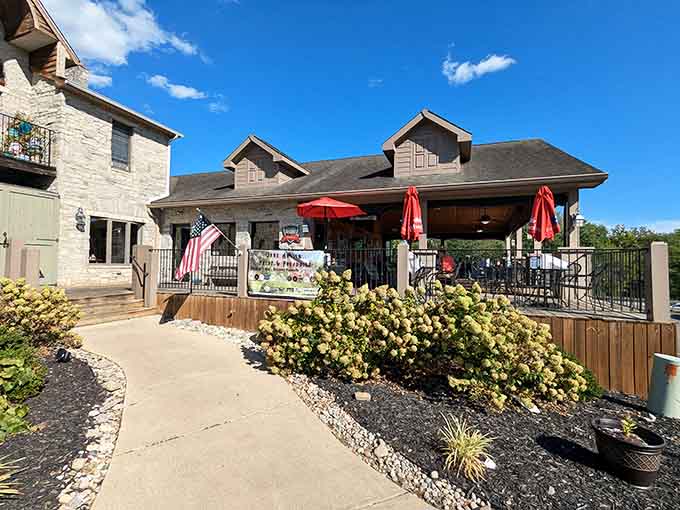 Stone House Tavern serves up American fare in a historic setting where the walls have witnessed more history than most museums.