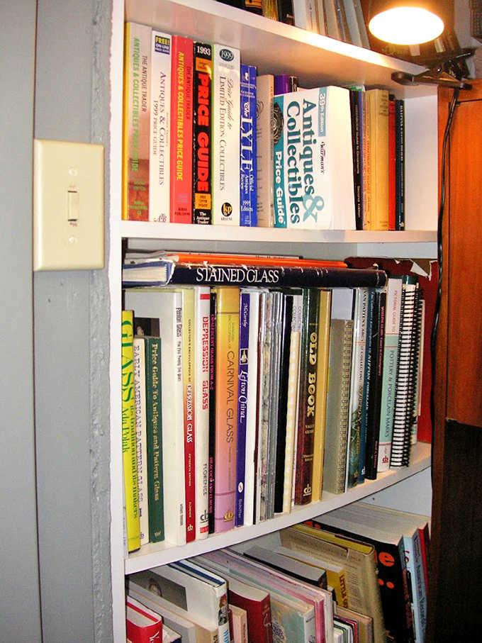 Knowledge waits patiently on shelves &ndash; from vintage cookbooks with handwritten notes to collector's guides for the treasures surrounding them.