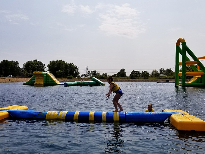 The floating obstacle course &ndash; where grace and coordination go to die, but memorable family moments are born.