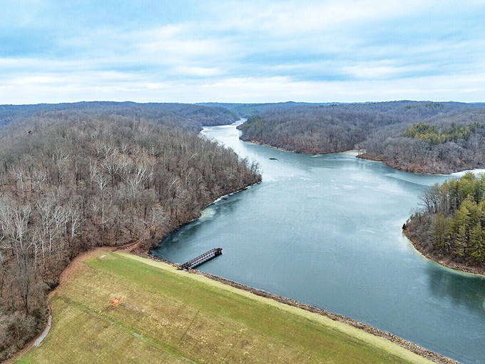 The winding waters of the Hocking River embrace the forested shores of Athens County, creating a natural playground for outdoor enthusiasts.