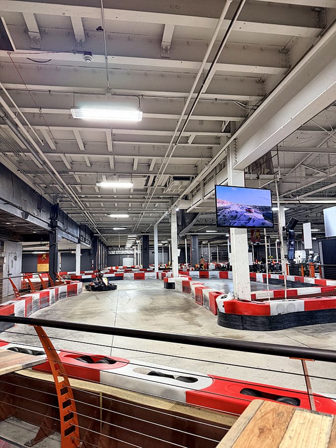 From this vantage point, you can spot the racing line that might shave precious seconds off your time &ndash; if you dare.