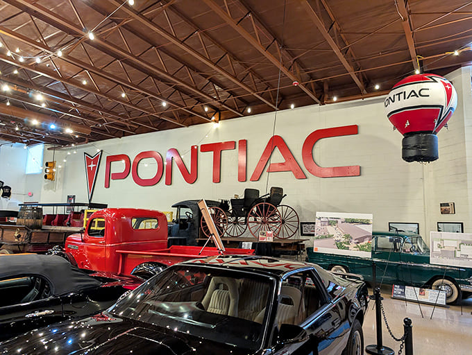 Another angle reveals even more automotive treasures, because one room of vintage perfection apparently wasn't enough.