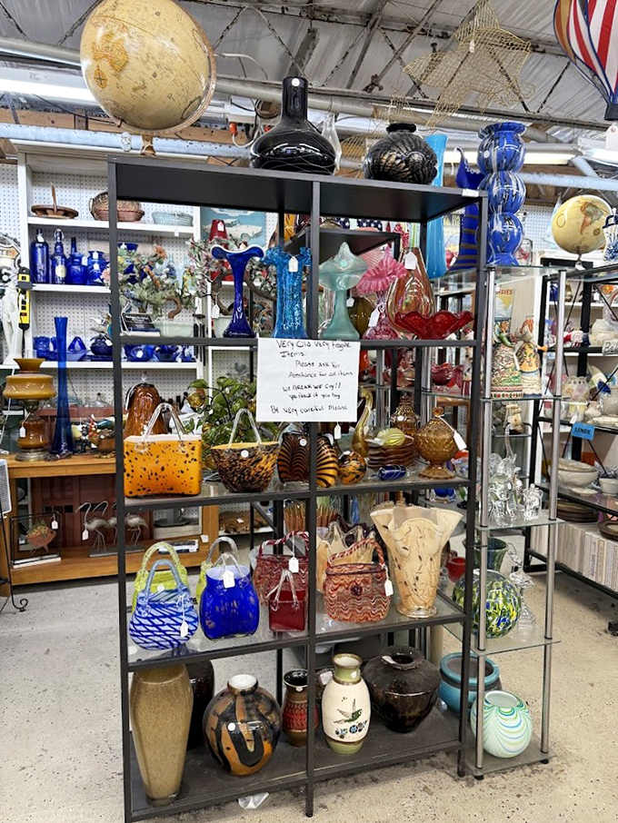 These colored glass vases catch light like edible candy, except they last longer and won't rot your teeth, making them the superior decorating choice.