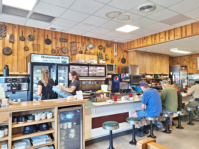 Where solo diners become part of the family &ndash; counter seating that invites conversation and second helpings.