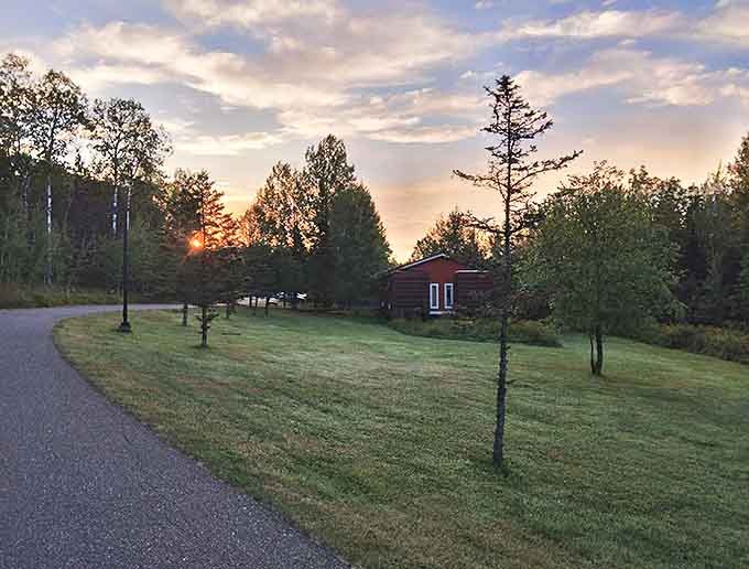 Sunset serenity: where Minnesota's natural beauty provides the perfect setting for end-of-day reflection and relaxation.
