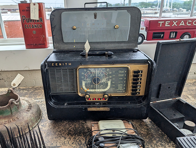 Before Spotify, this portable Zenith radio brought music and news to families gathered around its glowing dial.