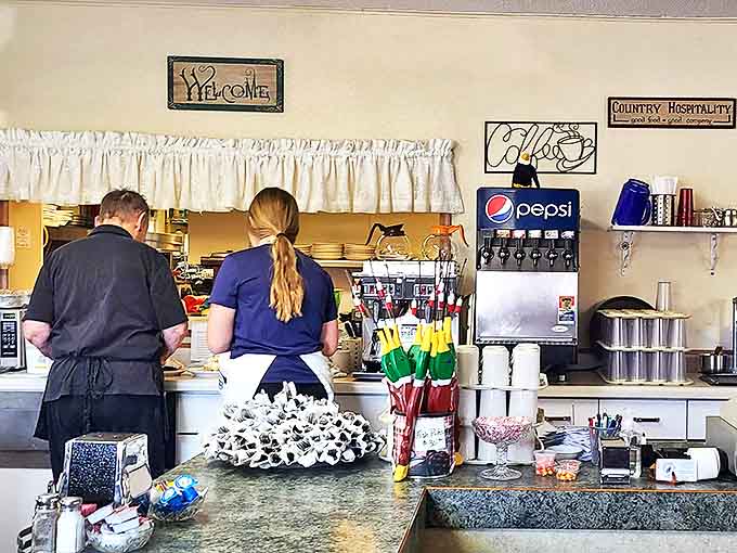 Behind the counter magic &ndash; where ordinary ingredients transform into extraordinary comfort food through skill and genuine care.