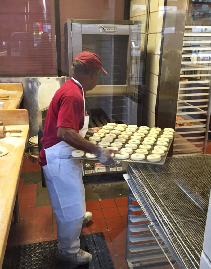 Behind the scenes magic: The preparation area where ordinary ingredients transform into extraordinary treats.