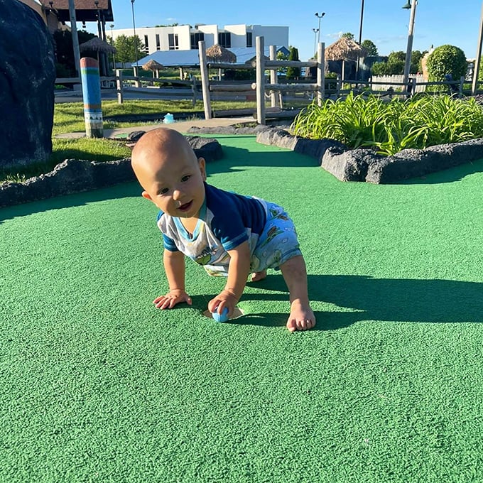 Even the littlest adventurers find their place at Volcano Falls, with specially designed areas that ensure safe fun for toddlers.