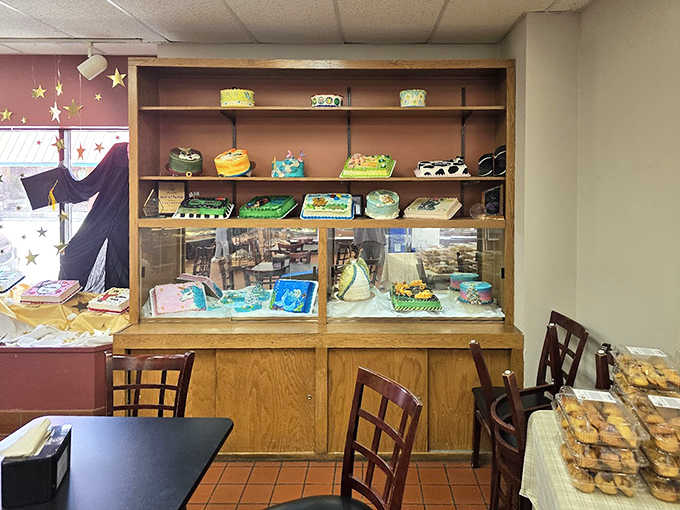 Even the seating area invites you to linger, as if saying "Stay awhile, have another pastry &ndash; those diet plans can wait until tomorrow."