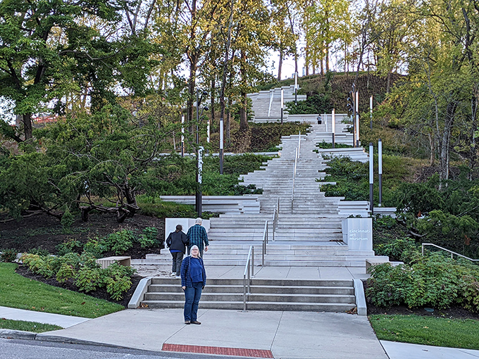 The Art Climb transforms exercise into inspiration, each step revealing new perspectives of Cincinnati's landscape.