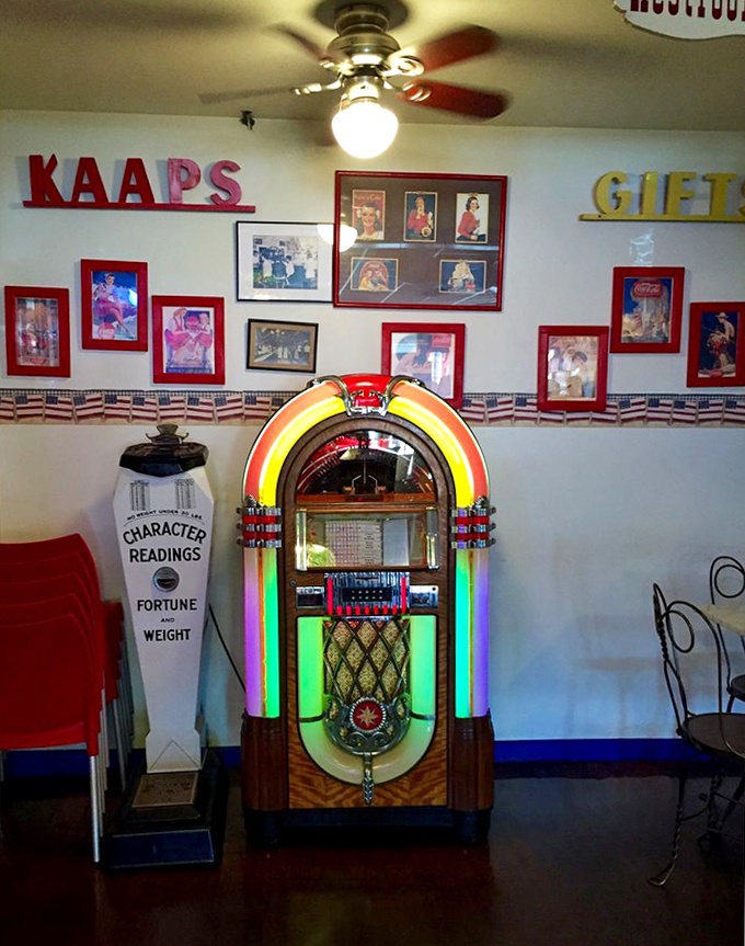 The jukebox stands ready to provide the soundtrack for your Wilson's experience, a musical time machine in the corner.