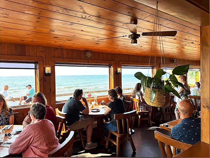 The dining room buzzes with the happy sounds of people having that rare experience &ndash; a meal worth remembering long after the plates are cleared.