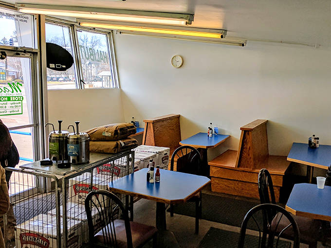 Simple tables and chairs create a comfortable, unpretentious dining space&mdash;the kind of place where conversations flow as easily as the tartar sauce.