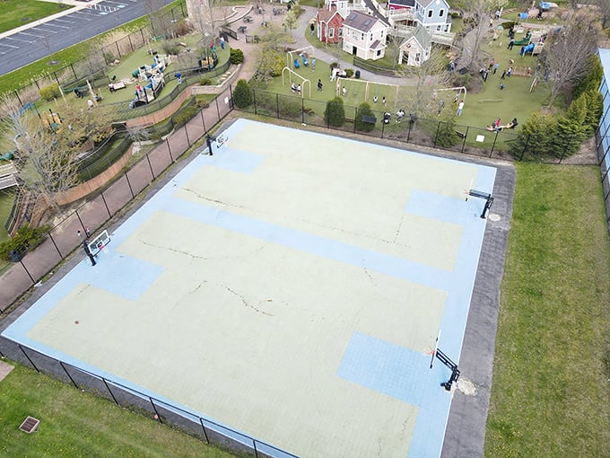 This basketball court proves accessibility and competition can coexist &ndash; where future NBA stars and wheelchair athletes share the same dreams.