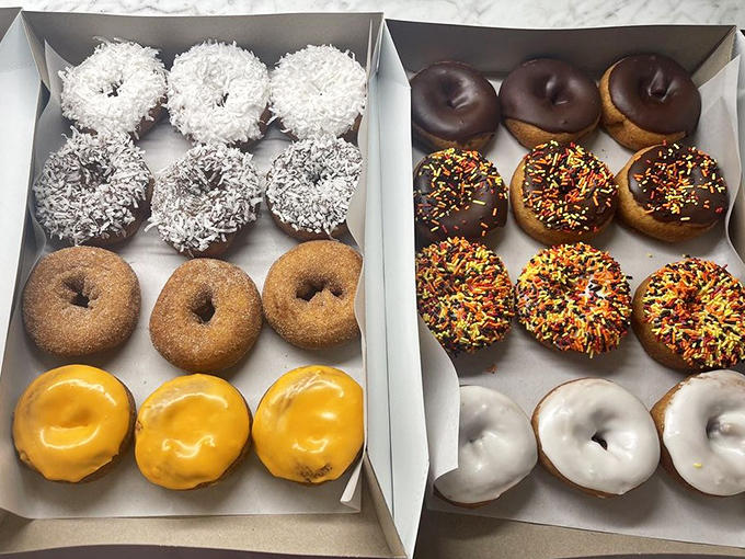 When donuts come in this many varieties and colors, choosing just one feels like an impossible task, so maybe don't choose just one.