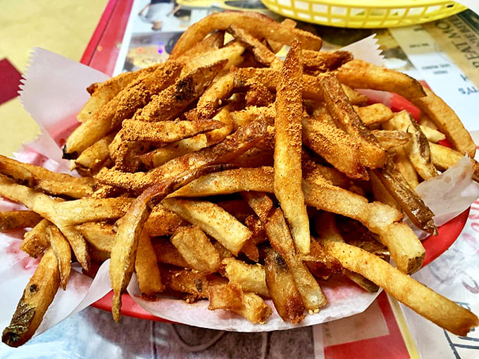 Cajun-spiced fries that dance on your taste buds &ndash; hand-cut, double-fried, and seasoned with the kind of spice that demands an encore.