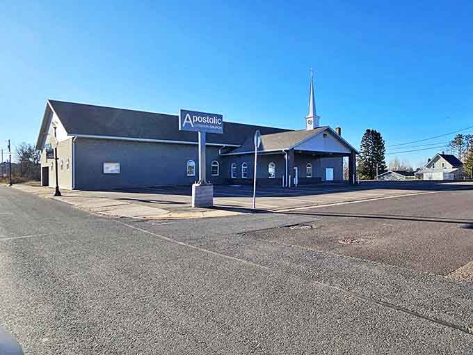 This modest church represents the faith communities that sustained families through harsh winters and harder times in Michigan's mining country.