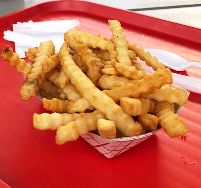 Crinkle-cut fries &ndash; crispy on the outside, fluffy inside &ndash; the perfect supporting actor that sometimes steals the whole show.