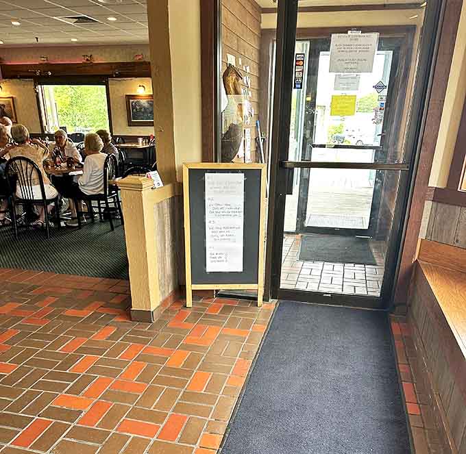 The entryway is where hungry patrons transition from "I need coffee" to "life is actually pretty wonderful" in just a few steps.