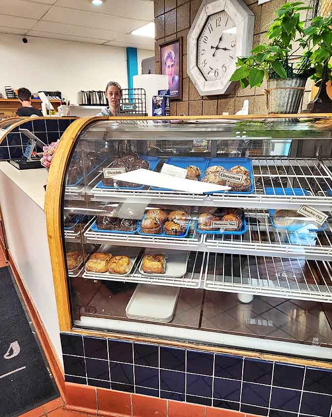 The pastry case: where willpower goes to die a delicious death. These baked treasures silently taunt, "Diet? What diet?"