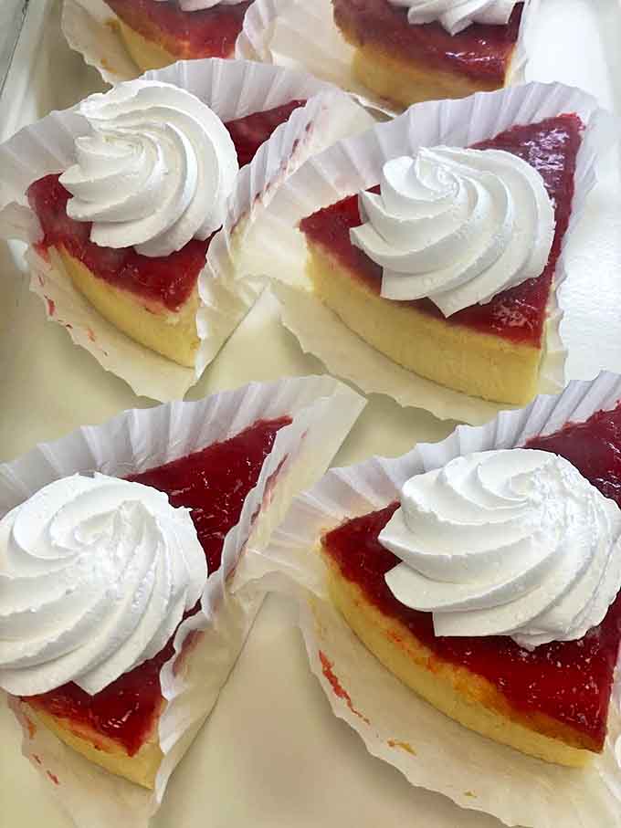 Guava pastries topped with whipped cream: where fruit meets pastry in a romance so perfect it should be the plot of a Hallmark movie.