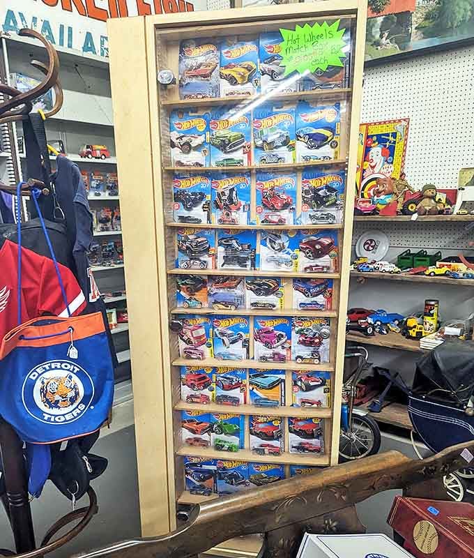 Hot Wheels heaven for collectors young and old &ndash; tiny time capsules of automotive history, still in their original packaging after all these years.