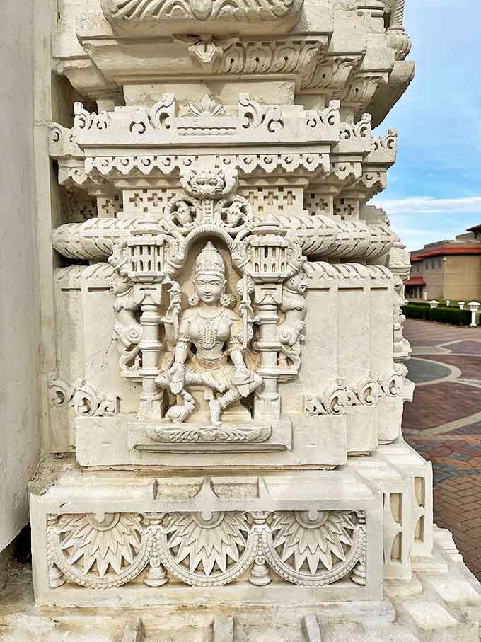 Look closely at this hand-carved stone figure and marvel at the impossibly fine details &ndash; each created without power tools, just chisels and extraordinary skill.