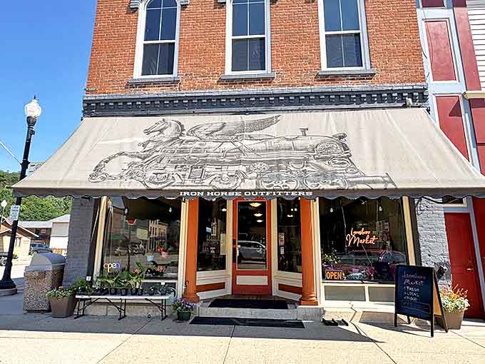 Iron Horse Outfitters' vintage-inspired awning hints at the treasures within &ndash; a carefully curated collection that puts ordinary souvenirs to shame.