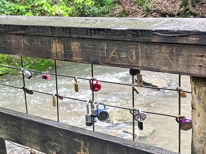 These love locks tell stories of countless visitors who came for the waterfall but found something even more powerful &ndash; each other.