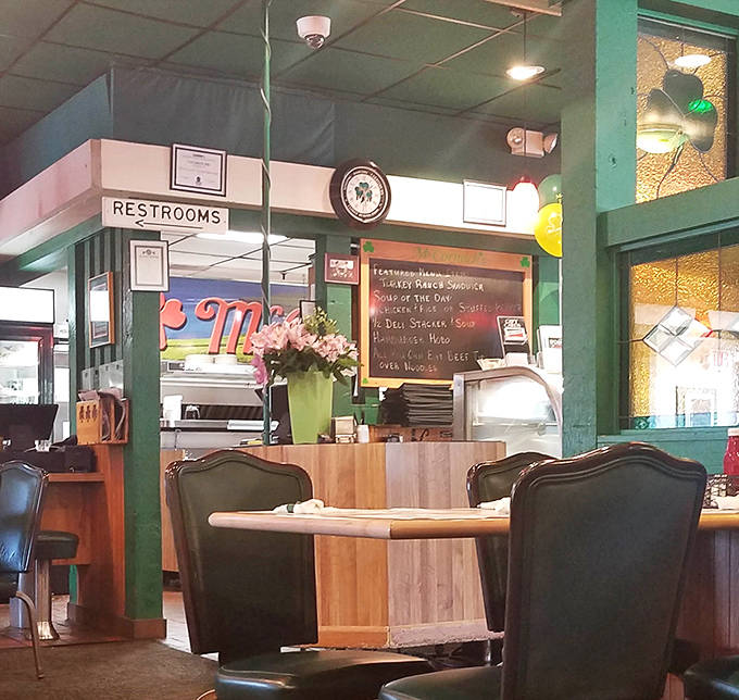 A chalkboard announces daily specials while fresh flowers brighten the counter &ndash; small touches that show McCormick's attention to the details that matter.