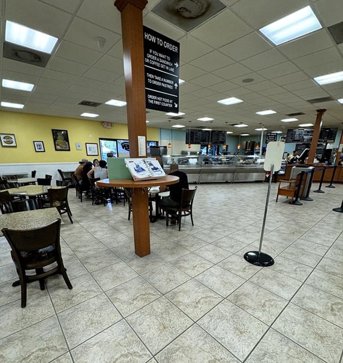 Comfortable seating that invites you to stay awhile, because rushing through this experience would be a crime.