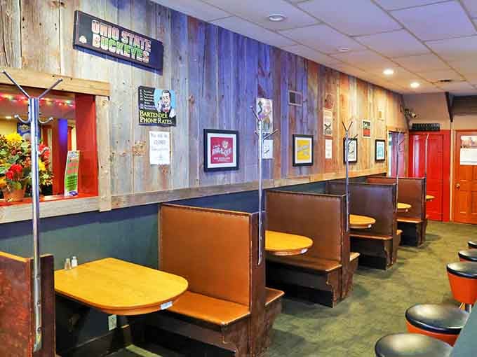 Cozy booths line the walls, offering the perfect spot to settle in for a feast you won't soon forget.