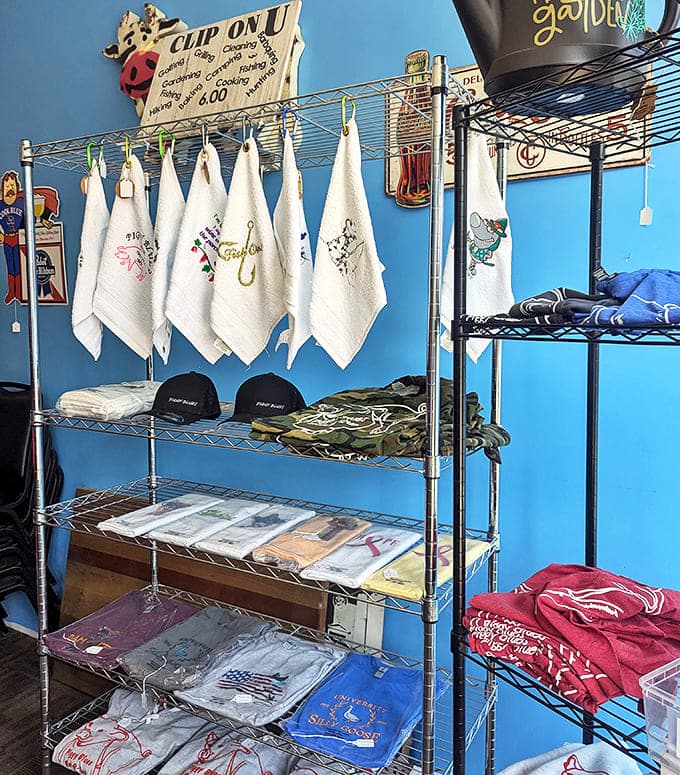 Take home more than leftovers &ndash; these hand-embroidered towels and branded gear let you carry the barbecue spirit wherever you go.